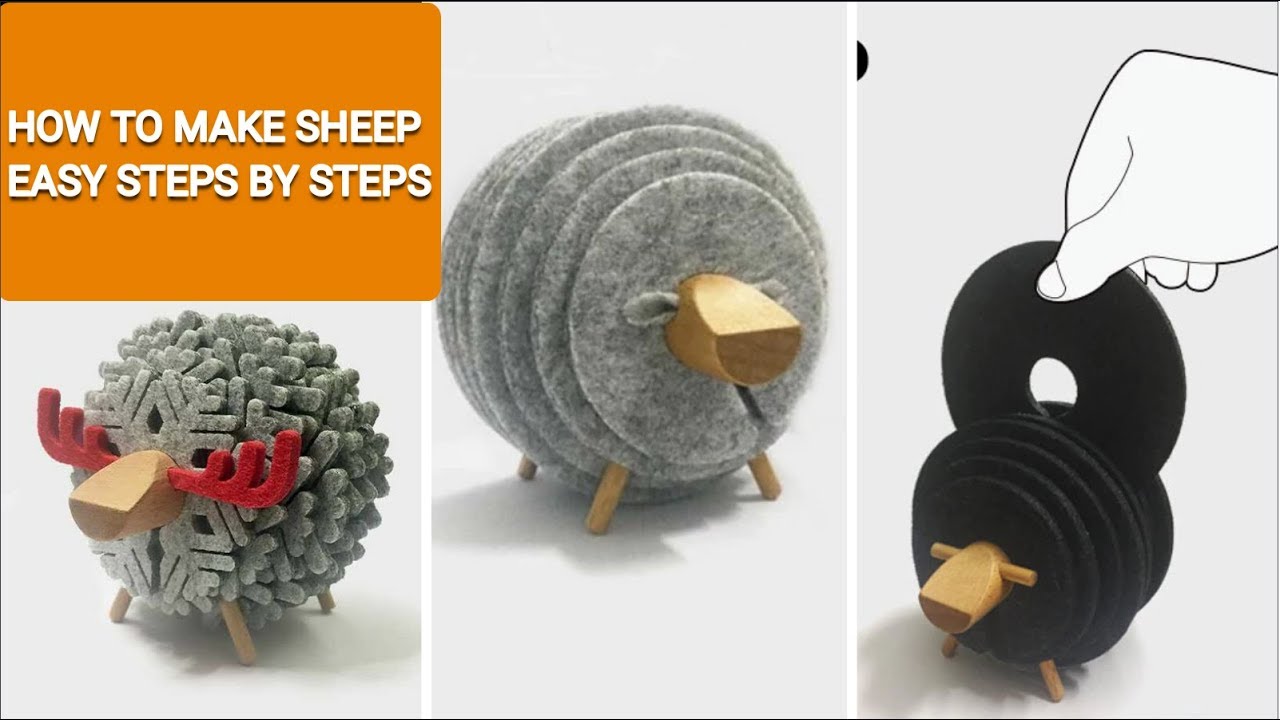 HOW TO MAKE SHEEP EASY STEPS BY STEPS - YouTube