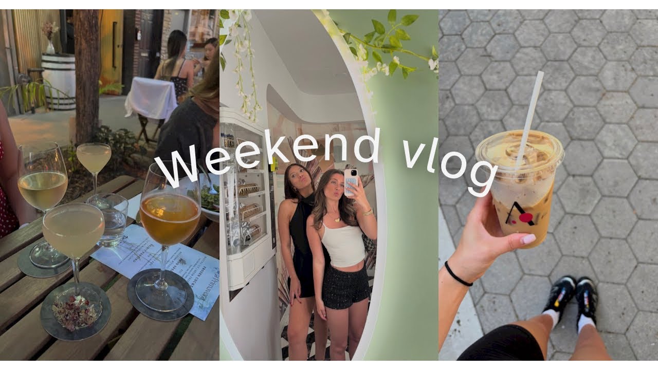 summer weekend in the city + night out with friends - YouTube