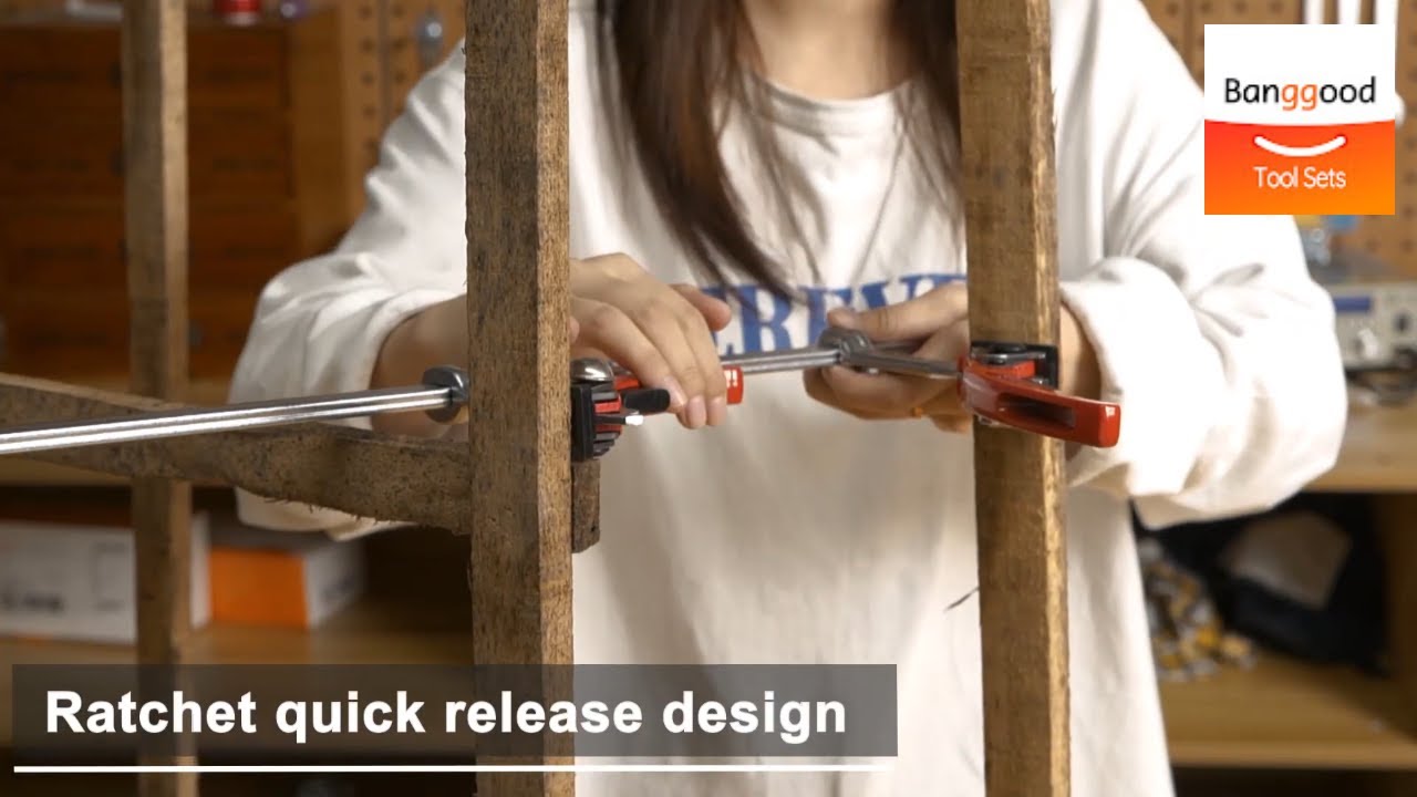 How to Use Heavy-duty F Clamp Woodworking DIY Hand Tool - Banggood Tool ...