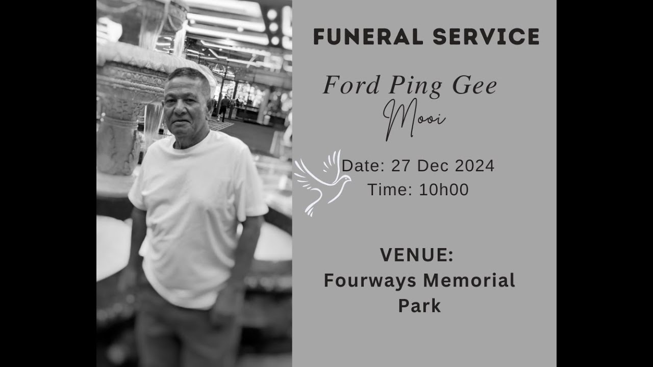 Funeral Service Ford Ping Gee Mooi - YouTube