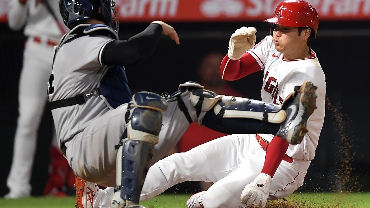 OHTANI STEALS HOME! Shohei sneaks in for the steal of home vs. Yankees ...
