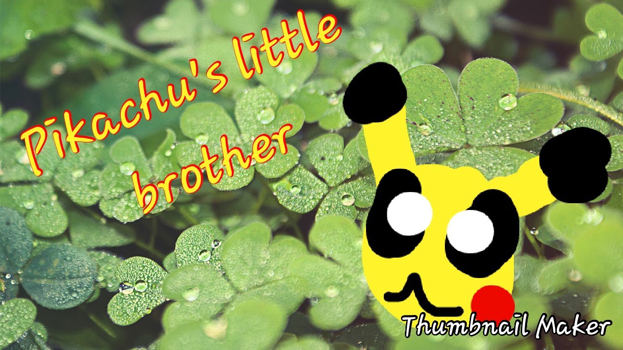 Pikachu's little brother - YouTube