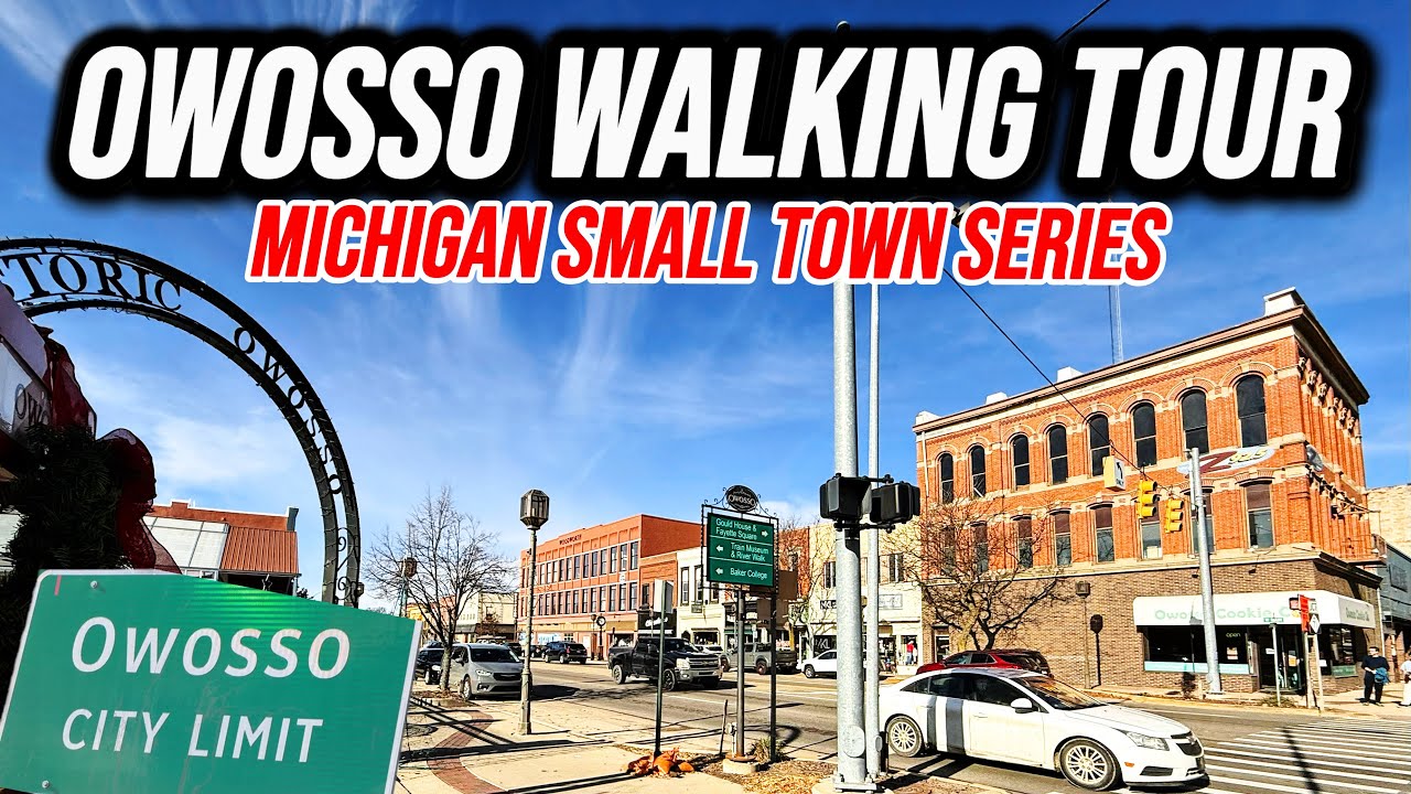 Downtown Owosso, MI | Walking Tour | Michigan Small Town Series - YouTube