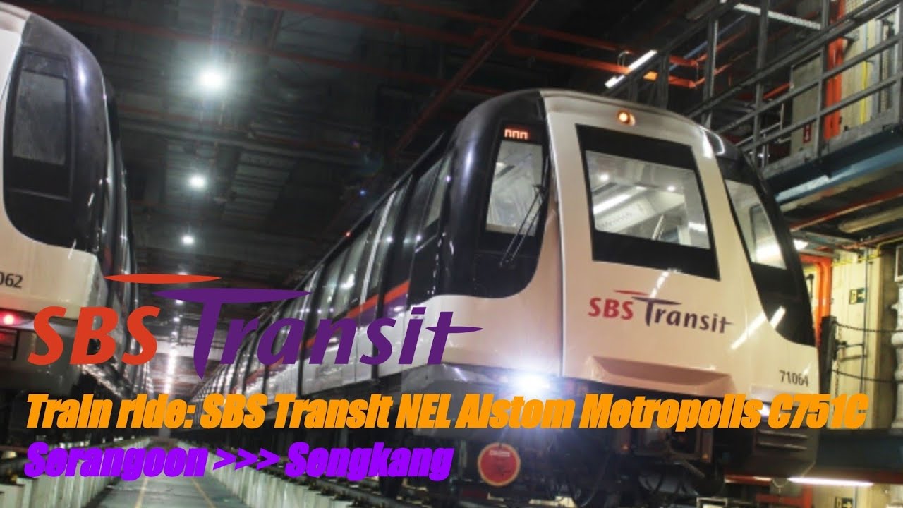 Train ride: SBS Transit NEL Alstom Metropolis C751C Serangoon ️ ...