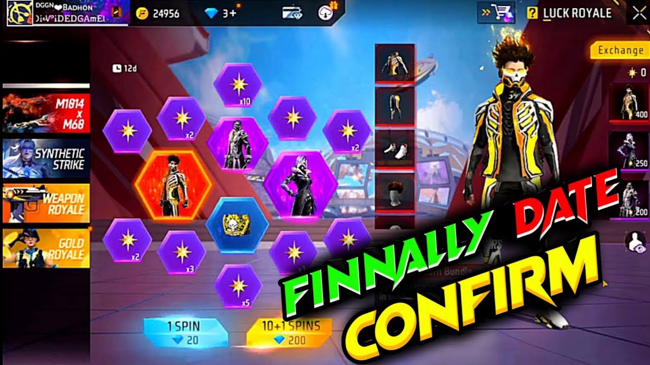 Booyah Evo Bundle Return Free Fire | Booyah Day Bundle Return Confirm ...