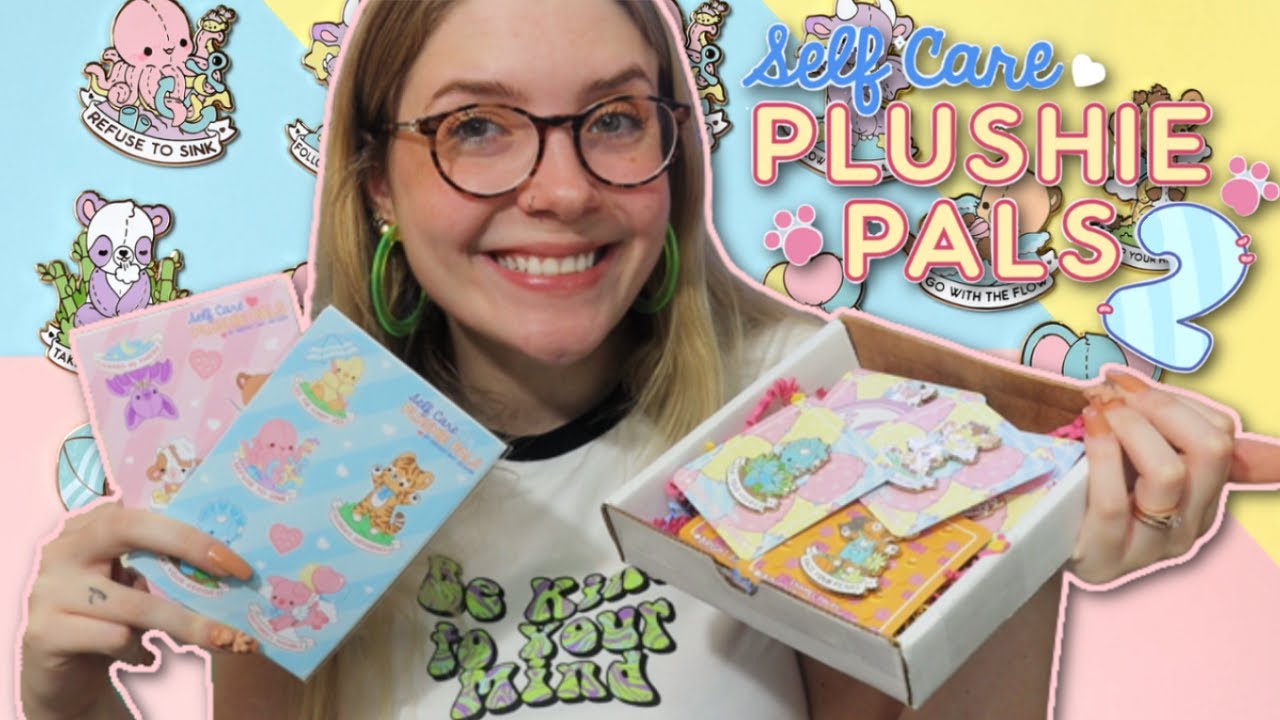 Bright Bat: "Self Care Plushie Pals 2" | UNBOXING THE *CUTEST* ENAMEL ...