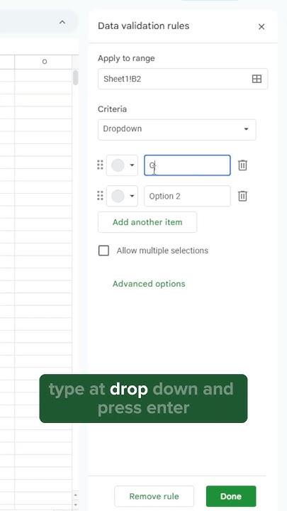 Create Dropdowns in Google Sheets in Seconds with @Dropdown! #googlesheets #spreadsheet #shorts ...