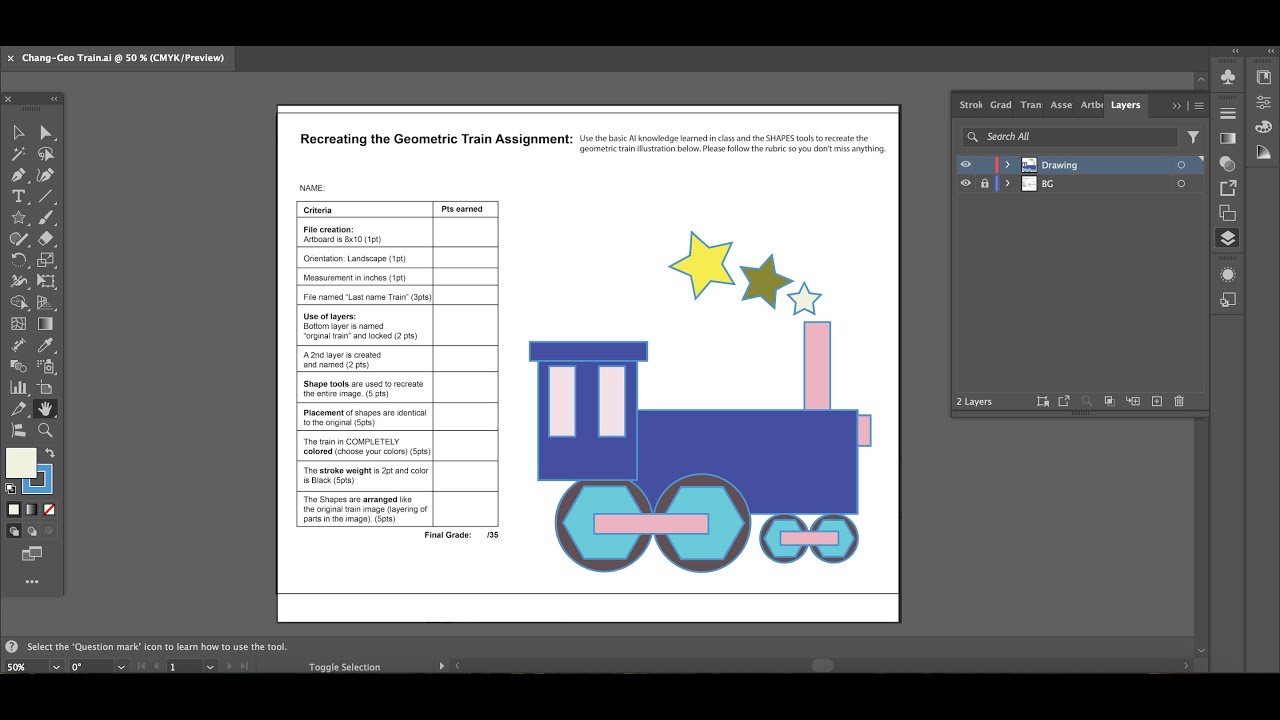Adobe Illustrator- Unit 1: Geo Train - YouTube