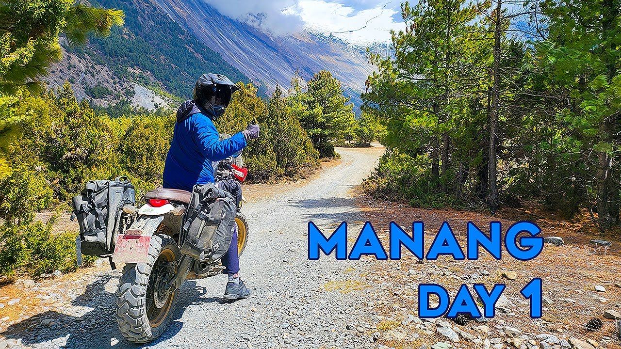 Mountain Road to Manang | Day - 1 of Motorcycle Adventure Travel in ...