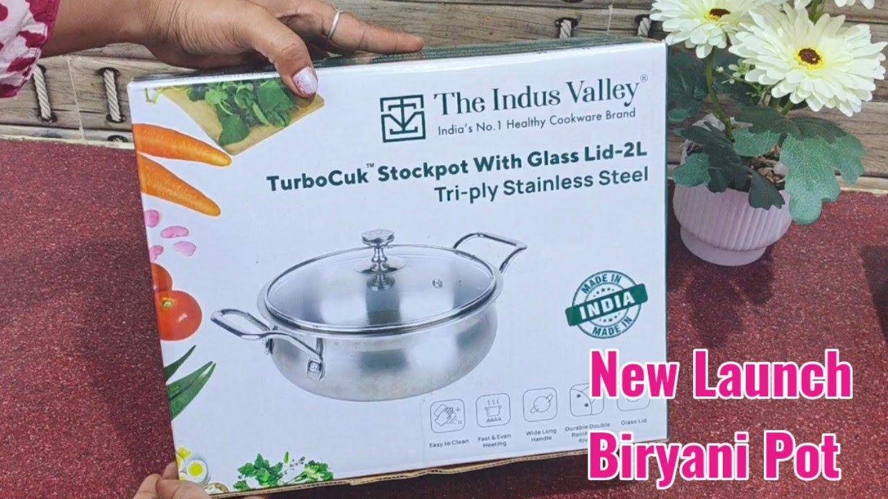 Indus Valley Triply Biryani Pot Unboxing | 100% Healthy & Organic ...