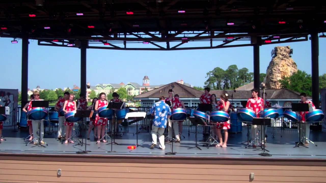 Lancaster CKSO Carnival Kids Steel Orchestra at Disney 1 Iko-Iko Jock-a ...