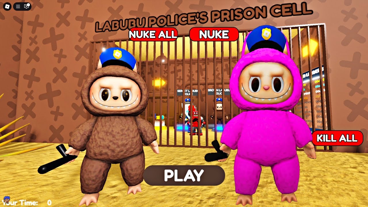 Labubu`s Police Prison Run New Game OBBY - YouTube