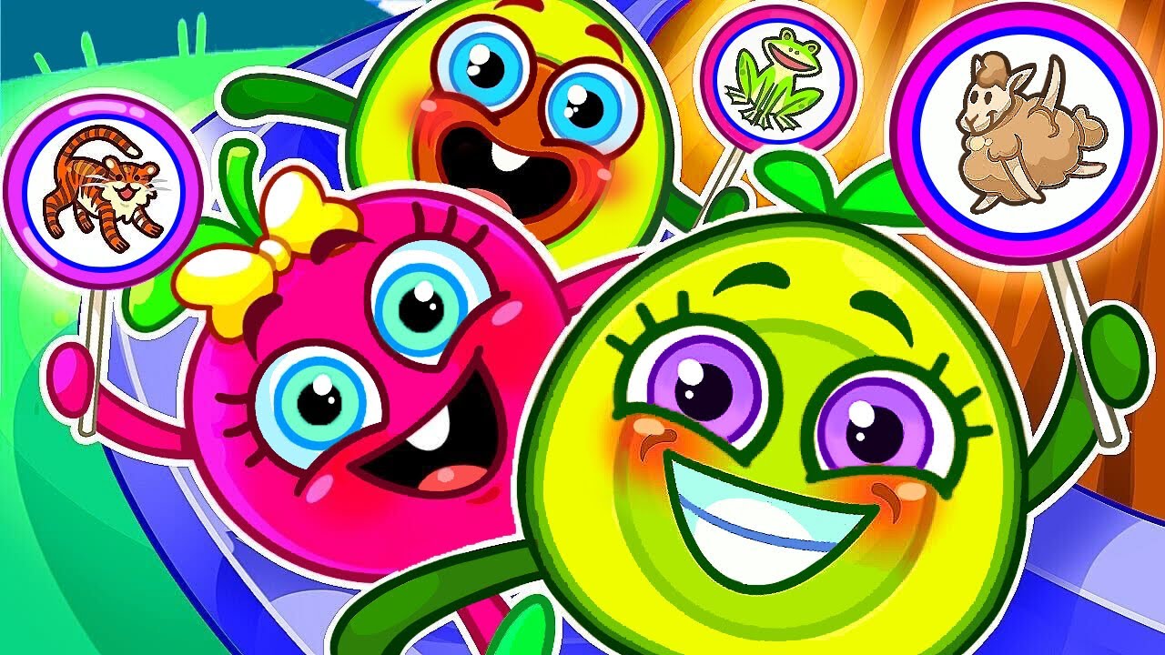 Learn Animals with Pit & Penny for Toddlers 🦆🐯 Animal Sounds, Farm ...