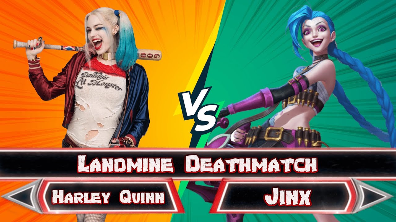 Harley Quinn VS Jinx 2 - Landmine Deathmatch | Fire Pro Wrestling World ...