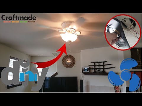 How To Remove A Ceiling Fan | 16 Year Old Craftmade Ceiling Fan Removal ...