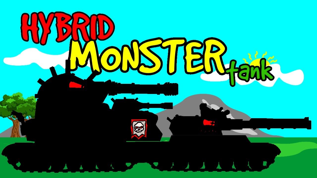 How To Draw Cartoon Tank Hybrid Monster | HomeAnimations - Cartoons ...