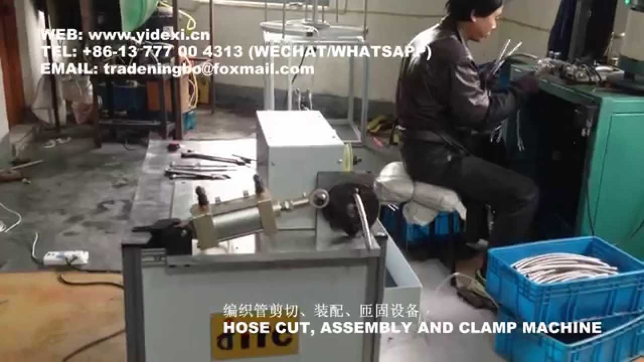 HOSE CUT, ASSEMBLY AND CLAMP MACHINE - YouTube