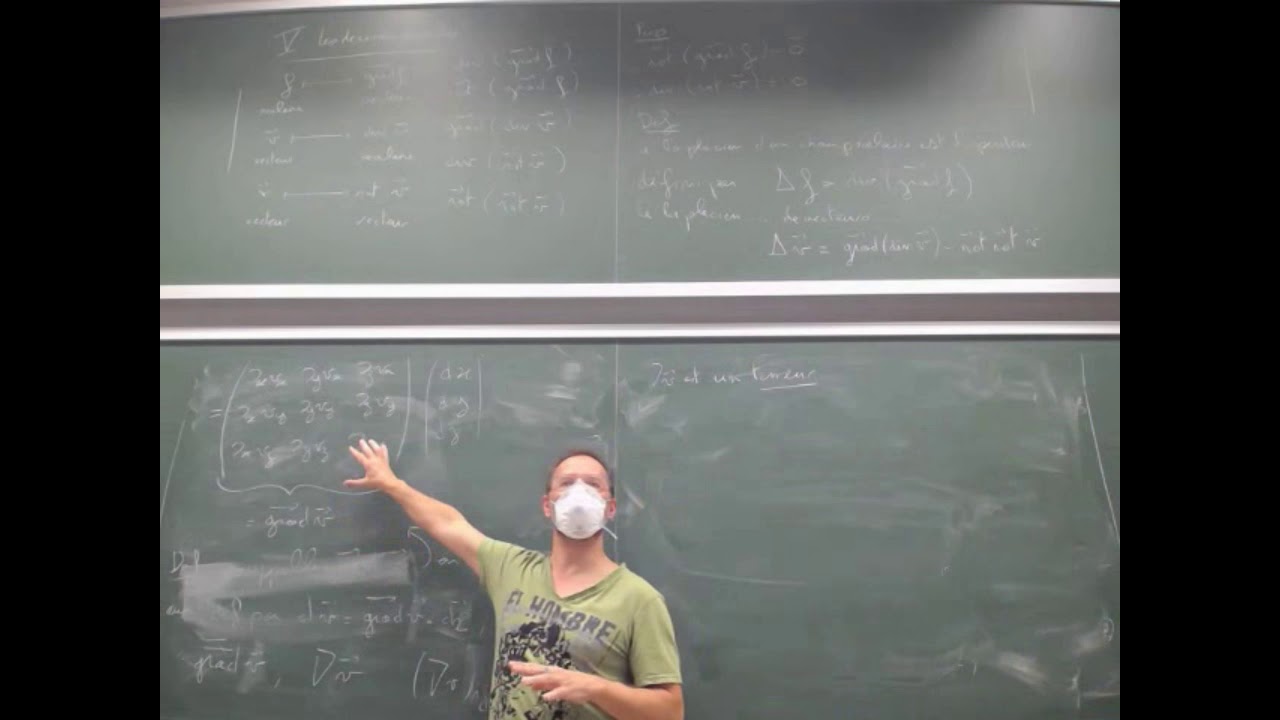 Opérateurs différentiels, cours 7, en L3, gradient d'un vecteur, les ...