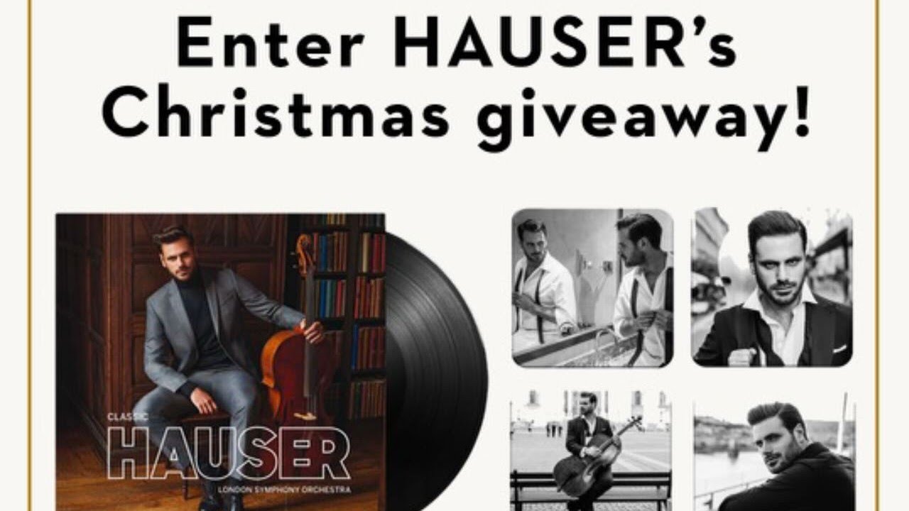 Stjepan Hauser| Enter Hauser's Christmas Giveaway 2023 - YouTube