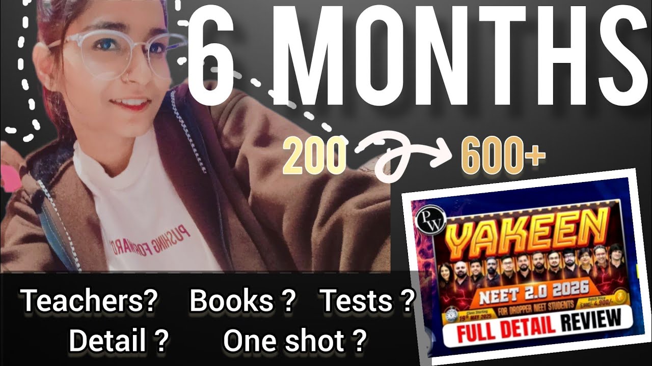 How I scored 600+ Marks from YAKEEN 2.0 in last 6 months | My Yakeen 2. ...