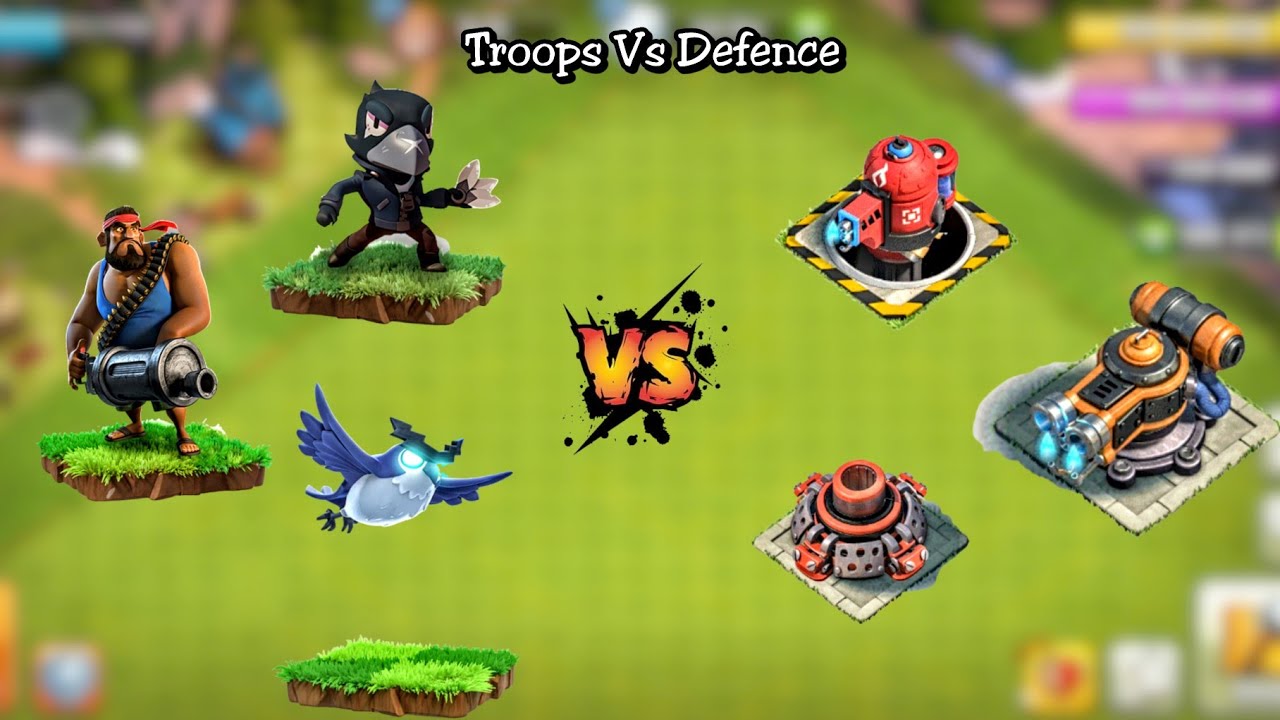 Coc Mod Gameplay Troops vs Defense - YouTube