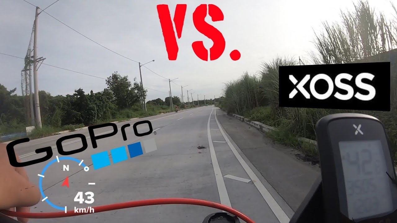 XOSS G versus GoPro Speedometer Overlay - YouTube