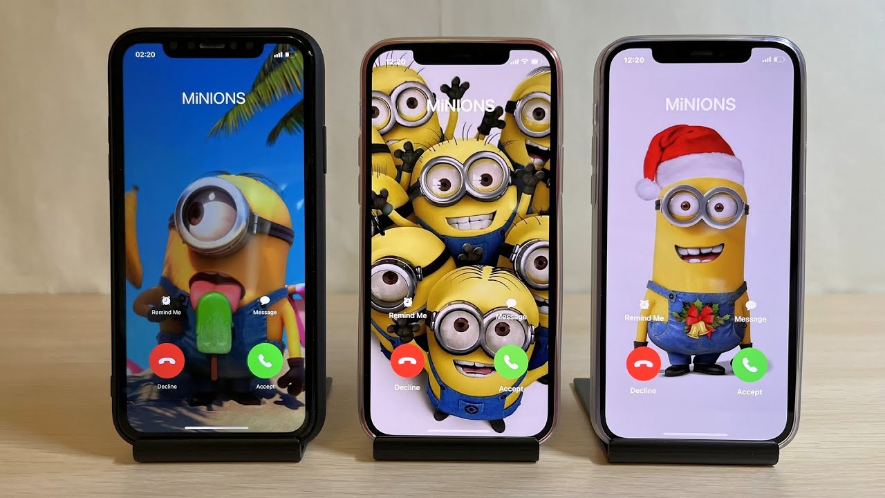 iPhone 11 12 13 Minions Edition Incoming Call - YouTube