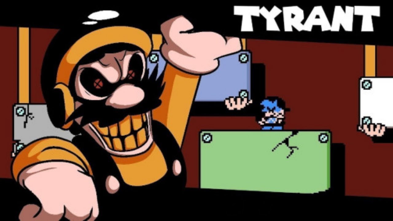 Friday Night Funkin' - Tyrant Playable (D'lord Mario Mix) FNF MODS #fnf ...