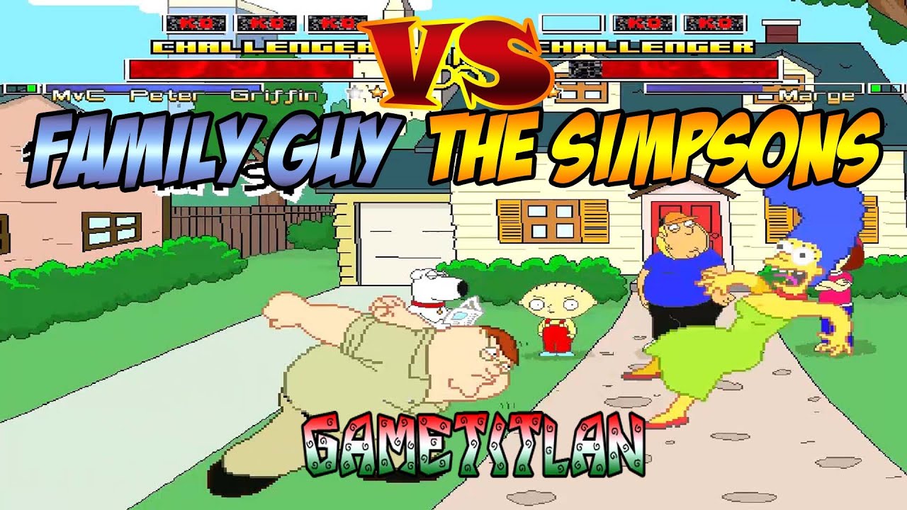 MUGEN-Family Guy Team VS The Simpsons Team - YouTube