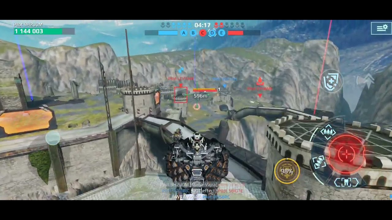 Testing new Titan Pilots Rook Titan Gameplay War Robots Test Server ...