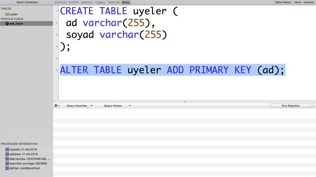 PHP Dersleri (Ders 65) - PRIMARY KEY ve AUTO INCREMENT Kolonlar - YouTube