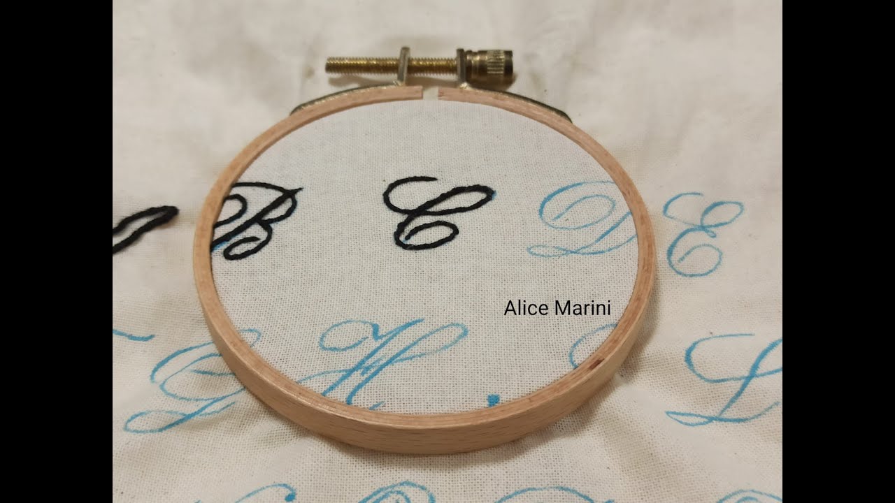 Hand Embroidery: Letter C - Elegant and Simple - YouTube