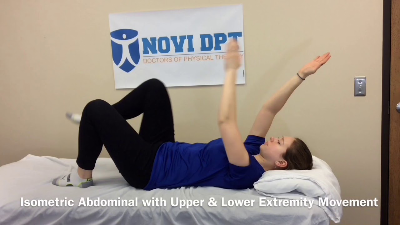 Isometric Abdominal with Upper and Lower Extremity - YouTube