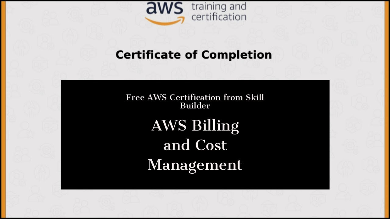 AWS Billing and Cost Management - Free AWS Certification - YouTube
