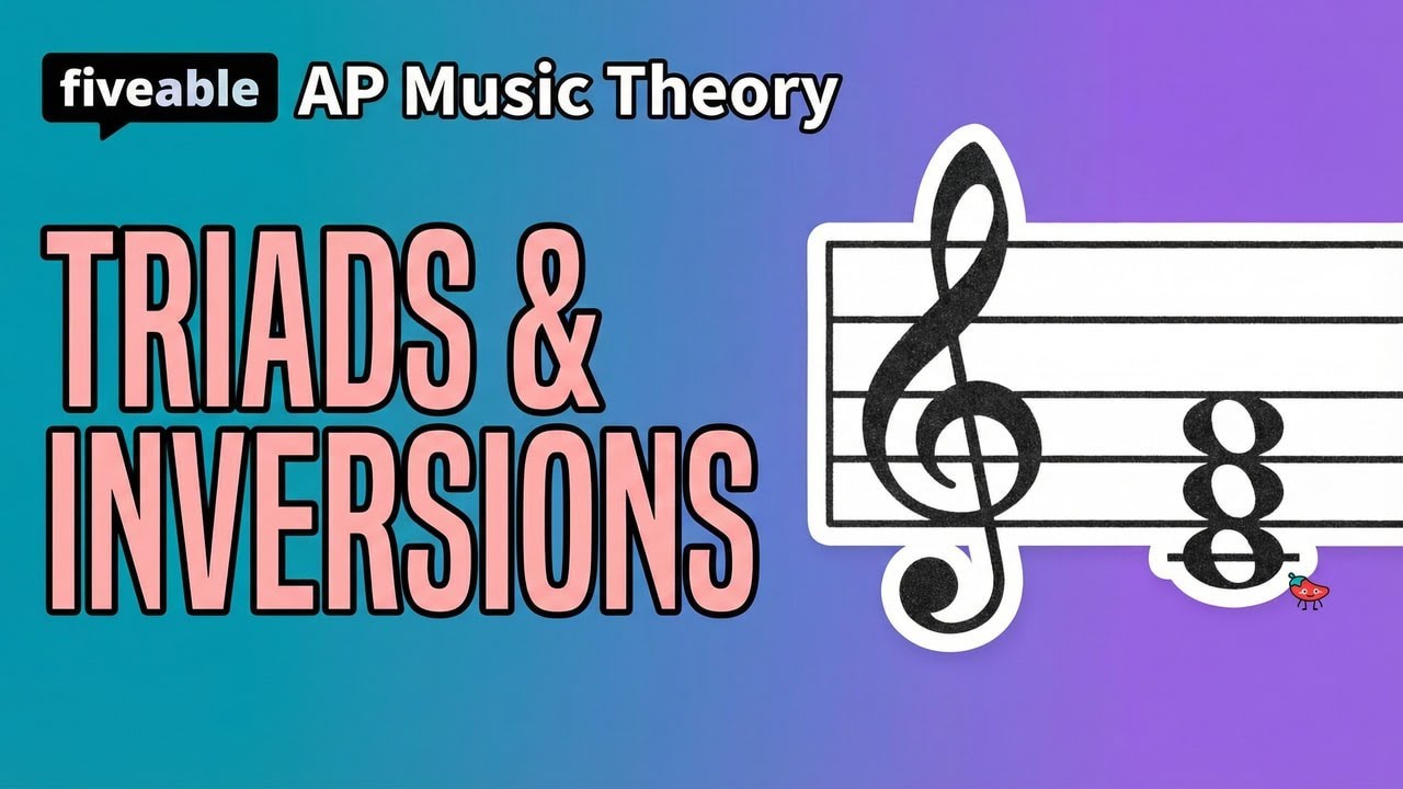 AP Music Theory - Triads & Inversions Review - YouTube