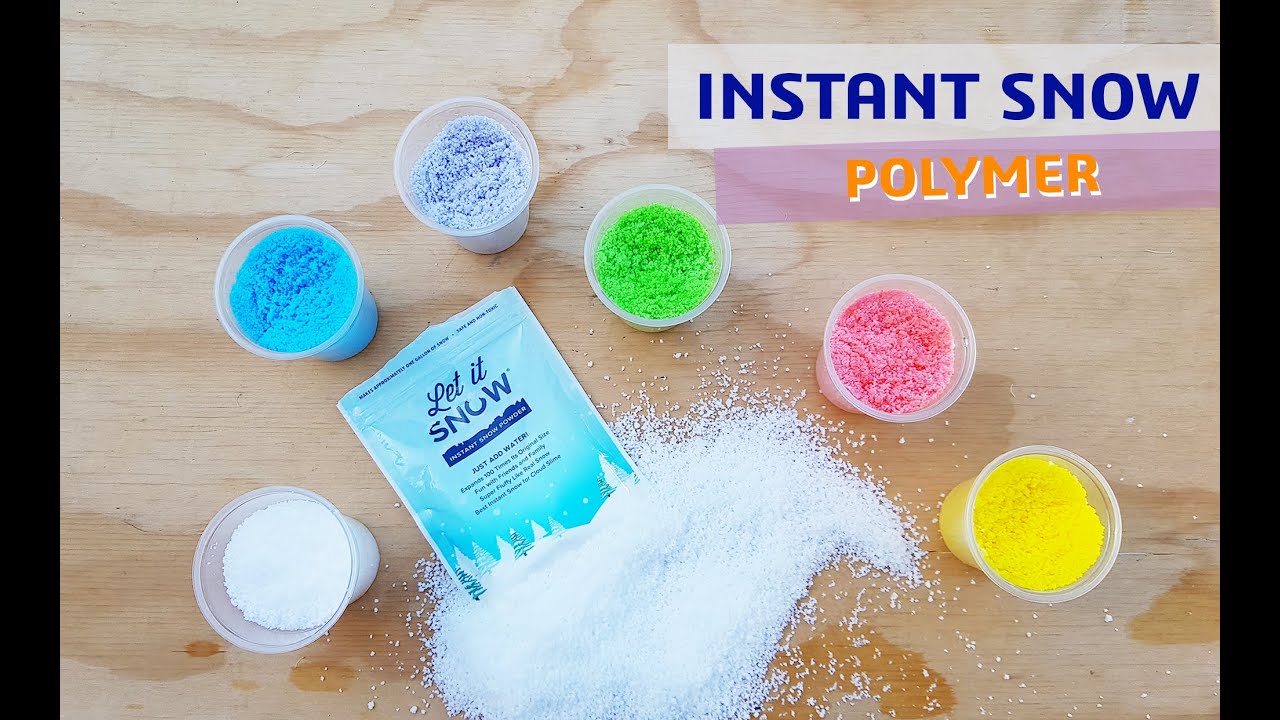 INSTANT SNOW POLYMER - YouTube