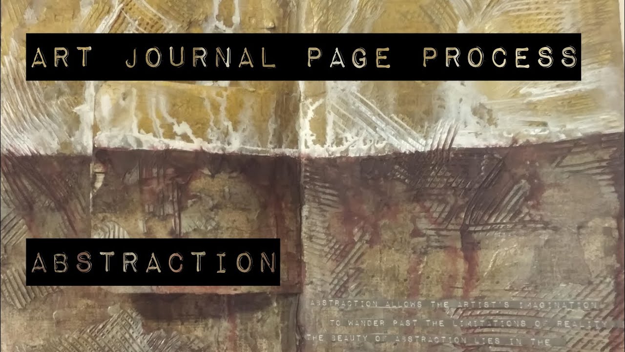 Art Journal Page-Abstraction - YouTube