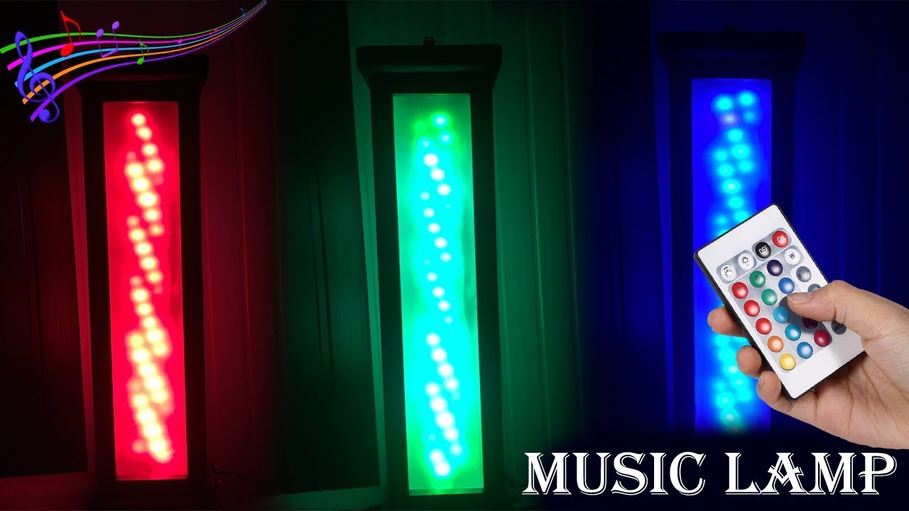 How to Make Night Music lamp | DIY Led Music Lamp - YouTube