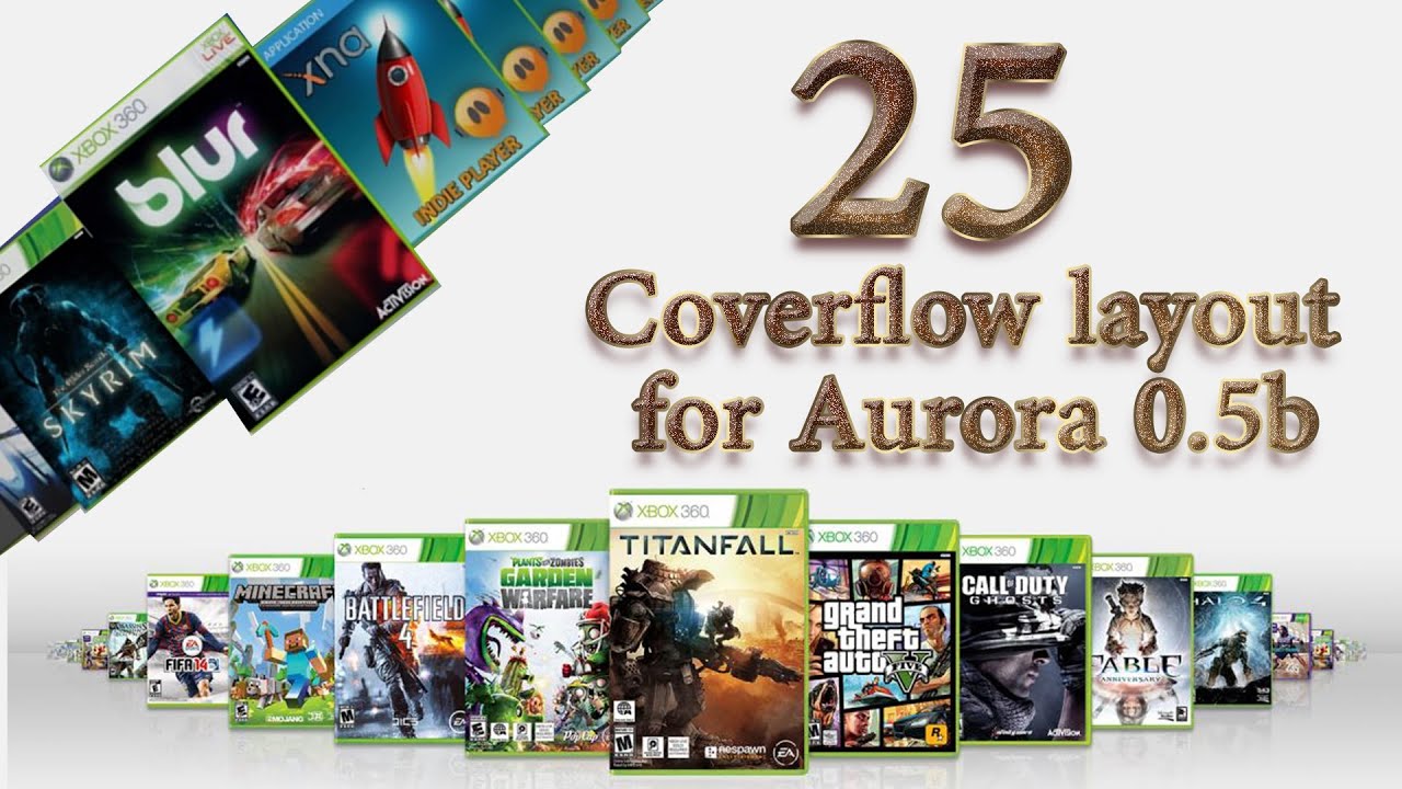 مجموعة من 25 Coverflow layout للاورورا 0 5 - YouTube