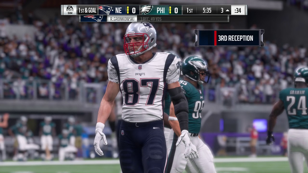 Madden NFL 18 Championship Game AKA SB Patriots vs Eagles - YouTube