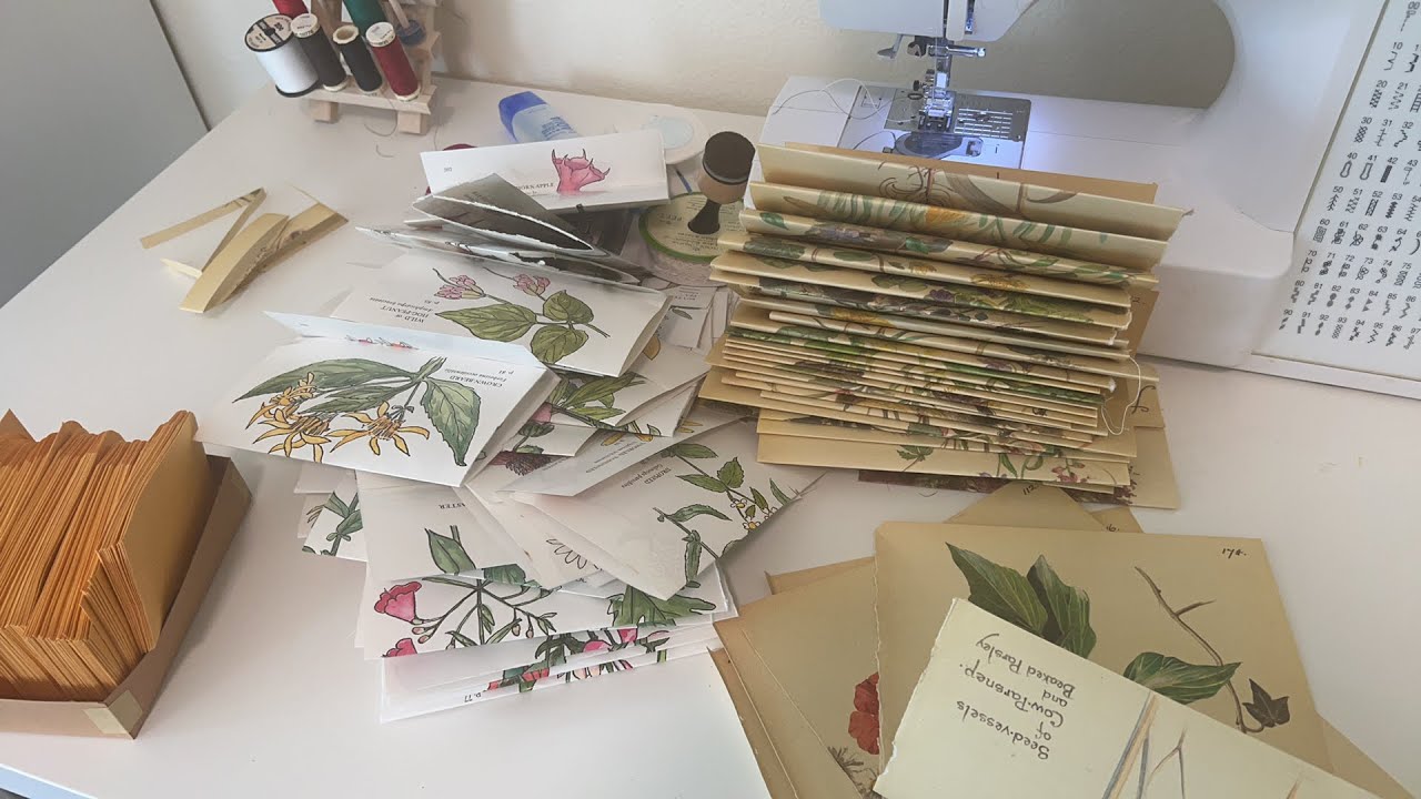 Help me sort this chaos / book page envelopes - YouTube