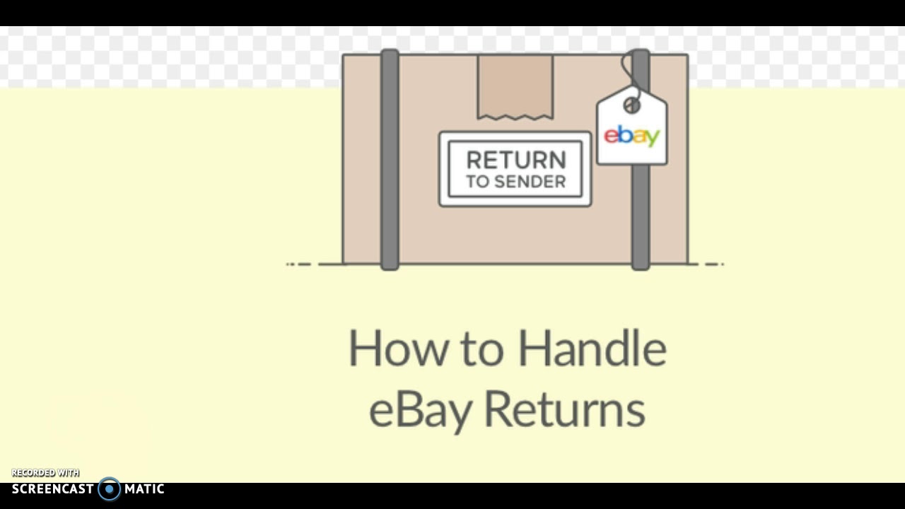 How To handle eBay Returns - YouTube