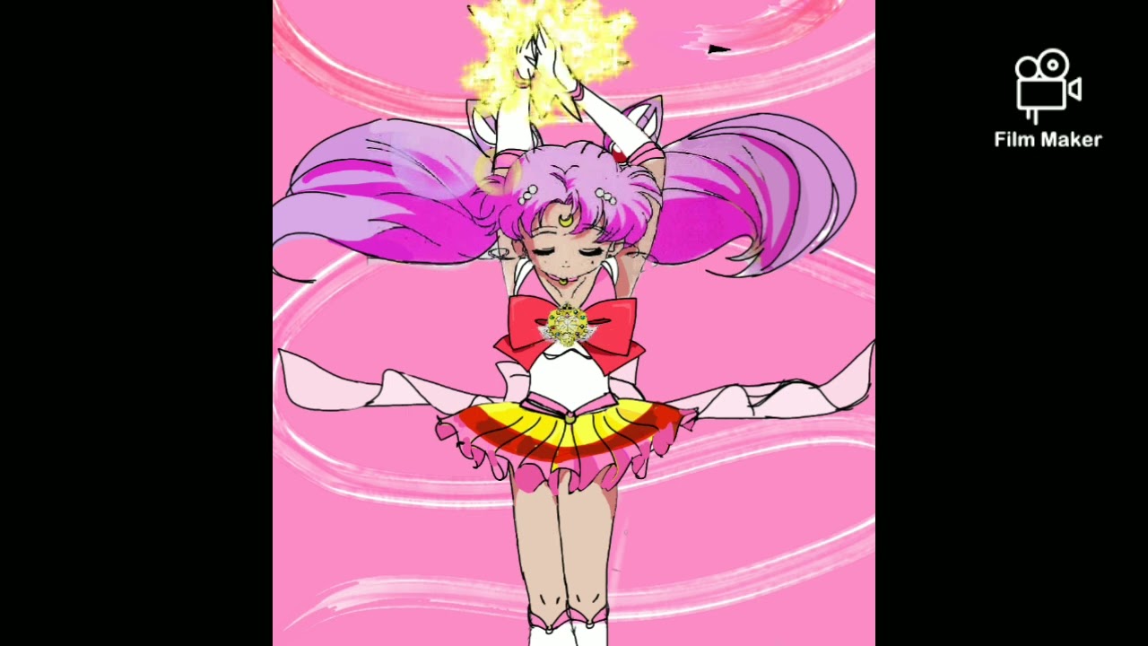 sailor chibi Moon transformation+attack(spécial eternal) - YouTube