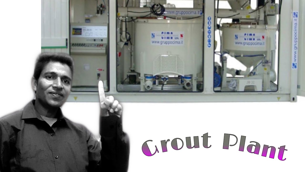 Grout Plant with Grouting Process - YouTube