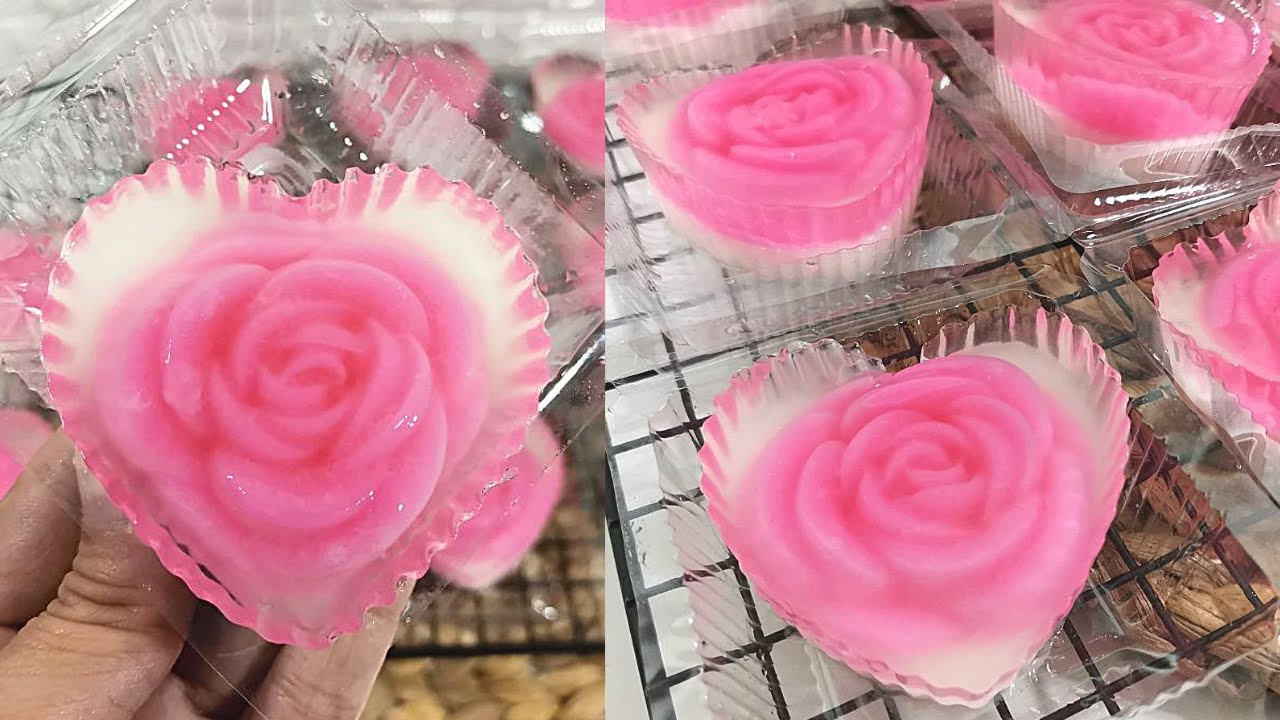 Jadi Cantik Setelah Dicetak Seperti Ini || Puding Love Mawar Kaca ...