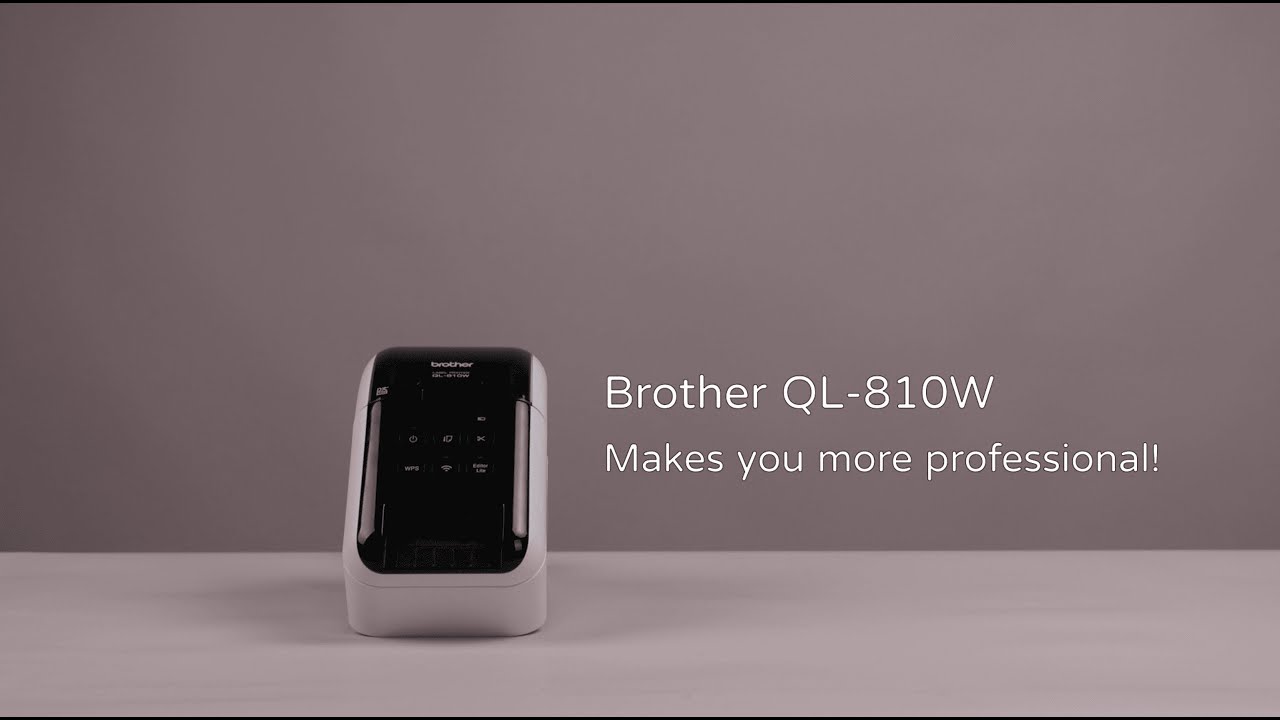 Brother QL-810W Product Video (English version) - YouTube