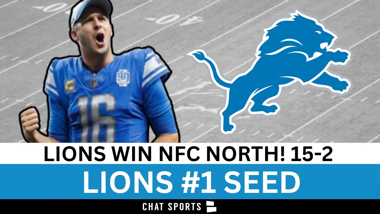 Detroit Lions Win NFC North & Number 1 Seed With Win Over Vikings - YouTube