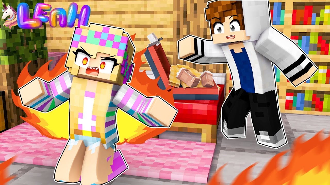 Little Leah's NEW BOYFRIEND MOVES INTO her BEDROOM... Minecraft - YouTube