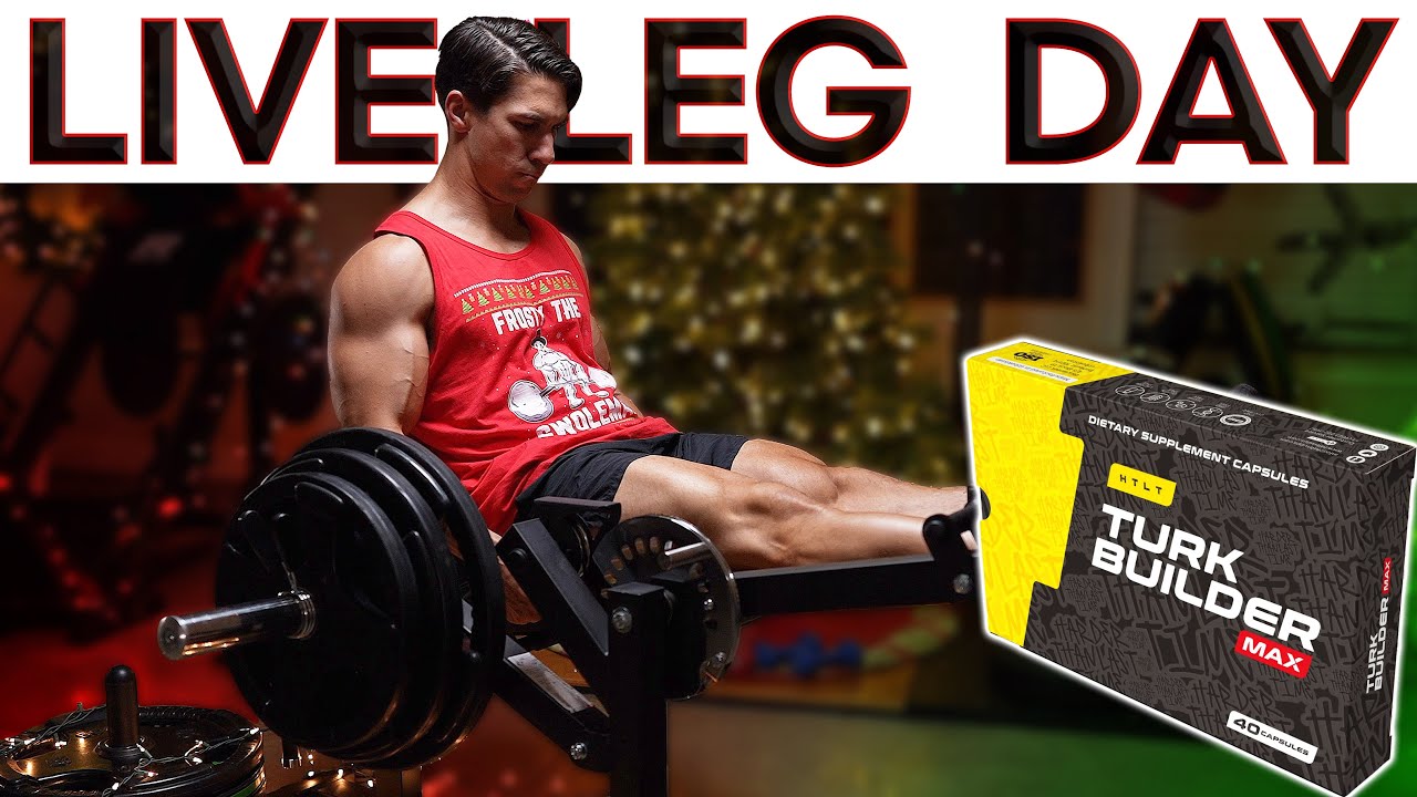 LIVE Leg Workout and Q&A – FIRST Leg Day DOUBLE Dosing HTLT Turk ...