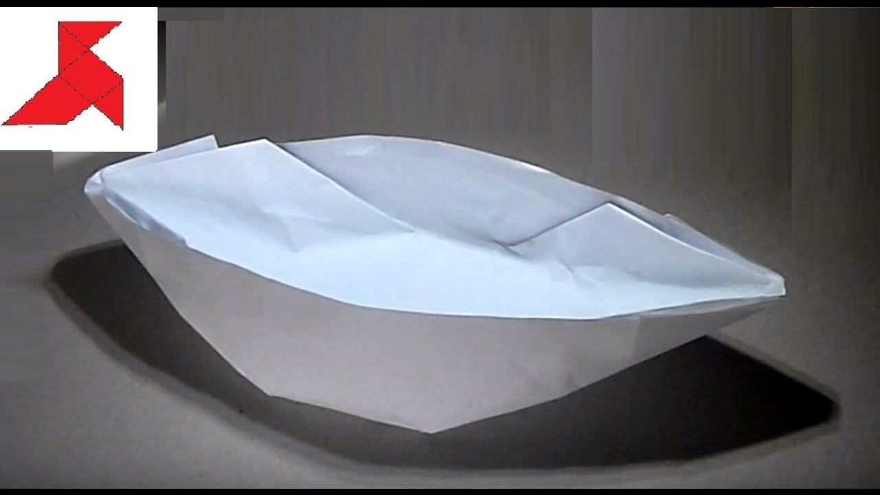 How to make an origami boat out of A4 paper? - YouTube